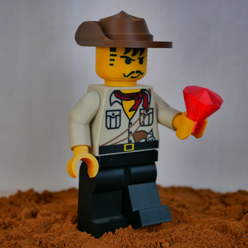 Brick Figure 5-1 Adventurers Johnny Thunder Desert by Panic & Confusion ...