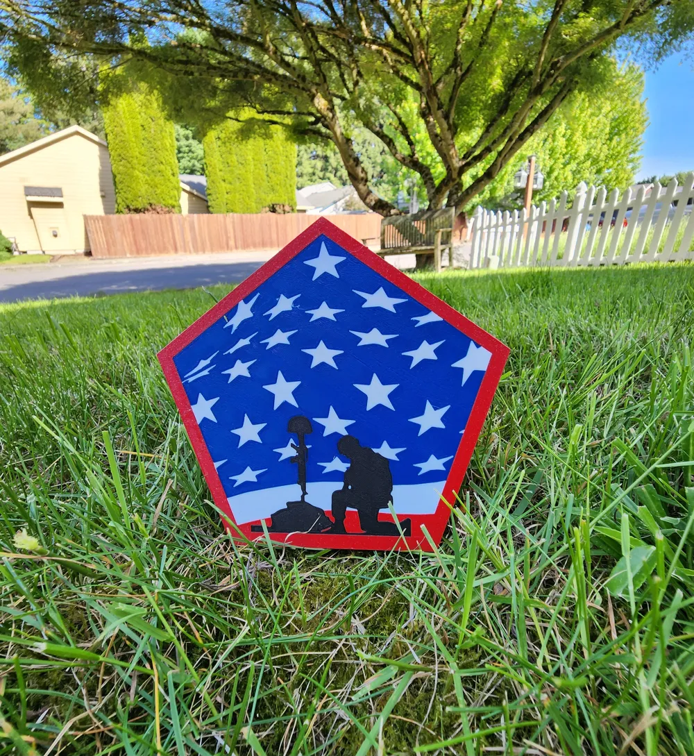 Memorial Day Flag Art by DaddyWazzy_TheCreator MakerWorld: Download ...