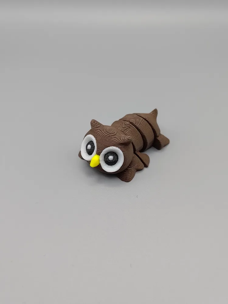 Cute flexi Owl keychain and minis by Hiki3D MakerWorld: Download Free ...
