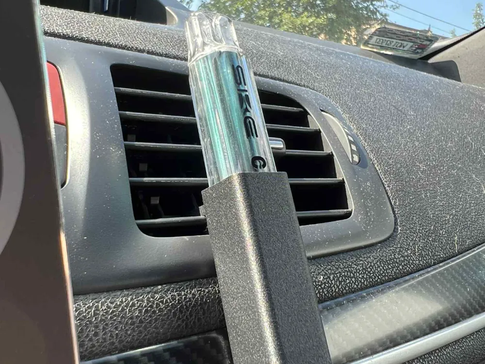 CRYSTAL VAPE CAR HOLDER - Free 3D Print Model - MakerWorld