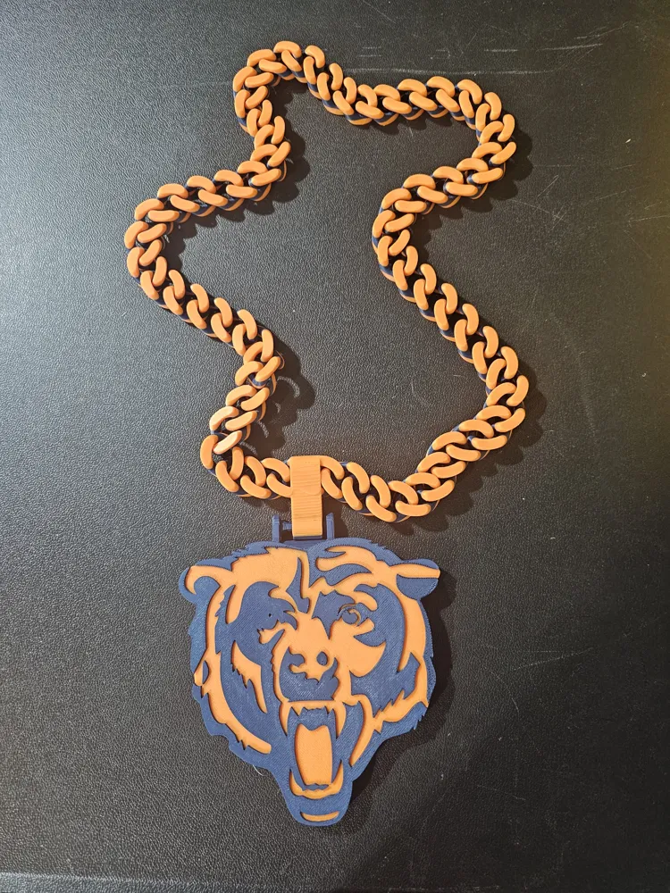 Chicago Bears Chain by Sgambaro MakerWorld: Download Free 3D Models