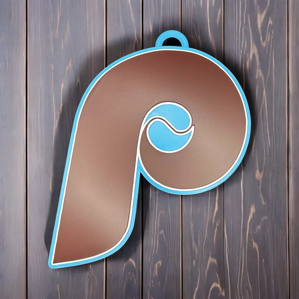 Phillies Oversized Retro Logo Chain by MaverickC2 MakerWorld: Download ...