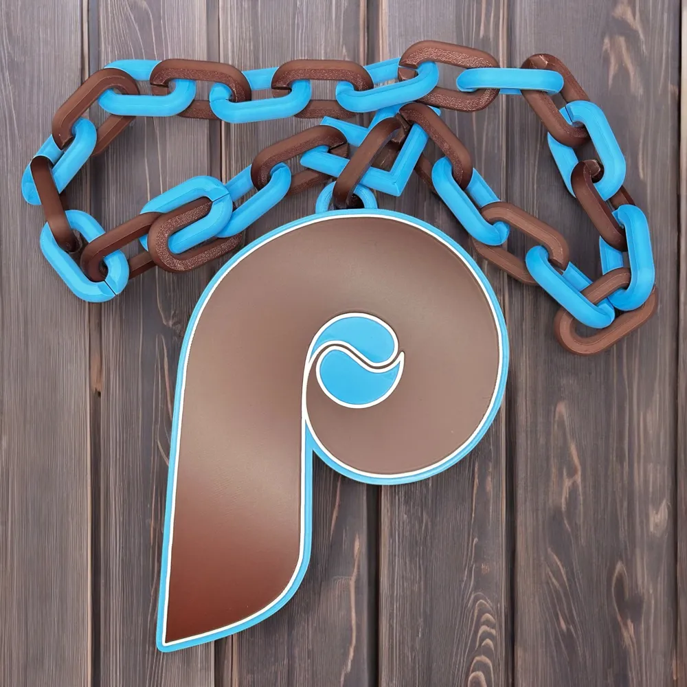 Phillies Oversized Retro Logo Chain by MaverickC2 MakerWorld: Download ...
