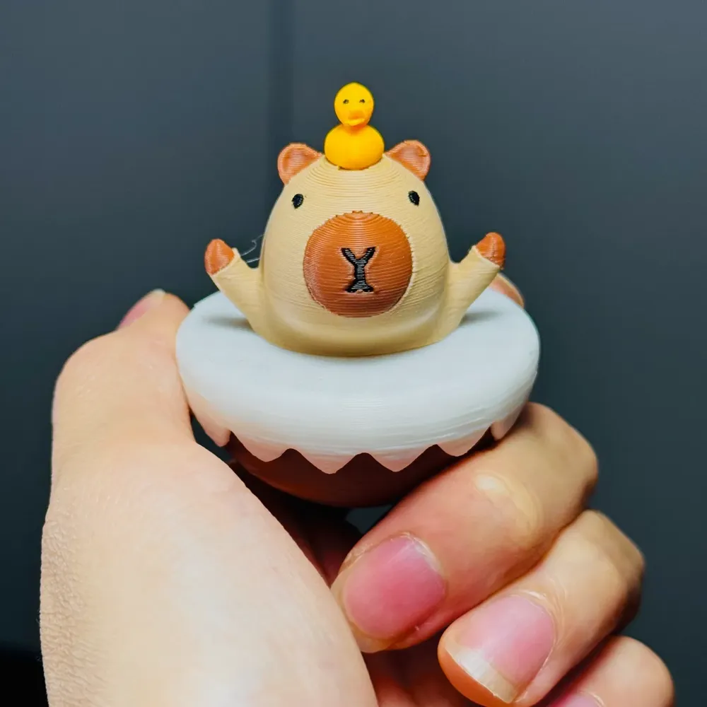 The Untippable Capybara by Fun3D Print - MakerWorld