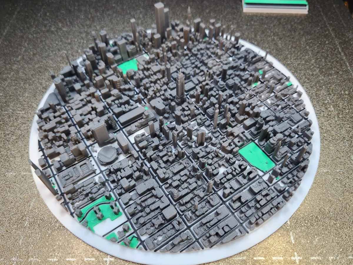 Carte 3D Manhattan Empire State Building & Madison - Free 3D Print ...