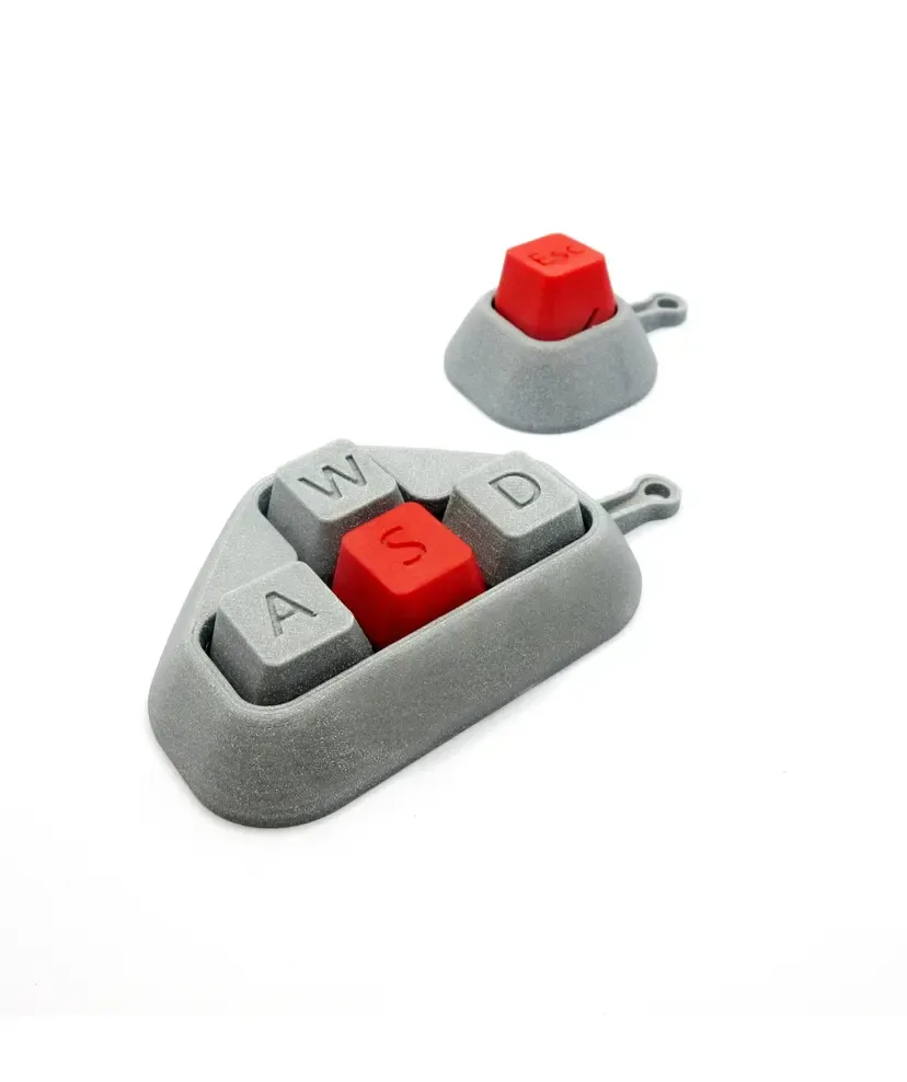 WASD FIDGET DIGITABLE KEYCHAIN - SUPPORTLESS by TheSirTiger - MakerWorld
