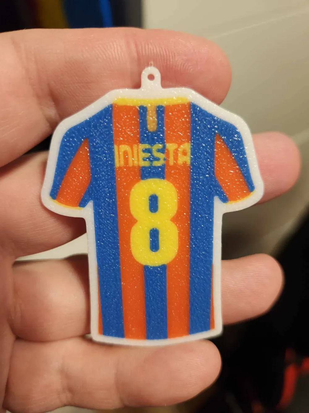 Iniesta Keychain - FC Barcelona by Zasadinho - MakerWorld