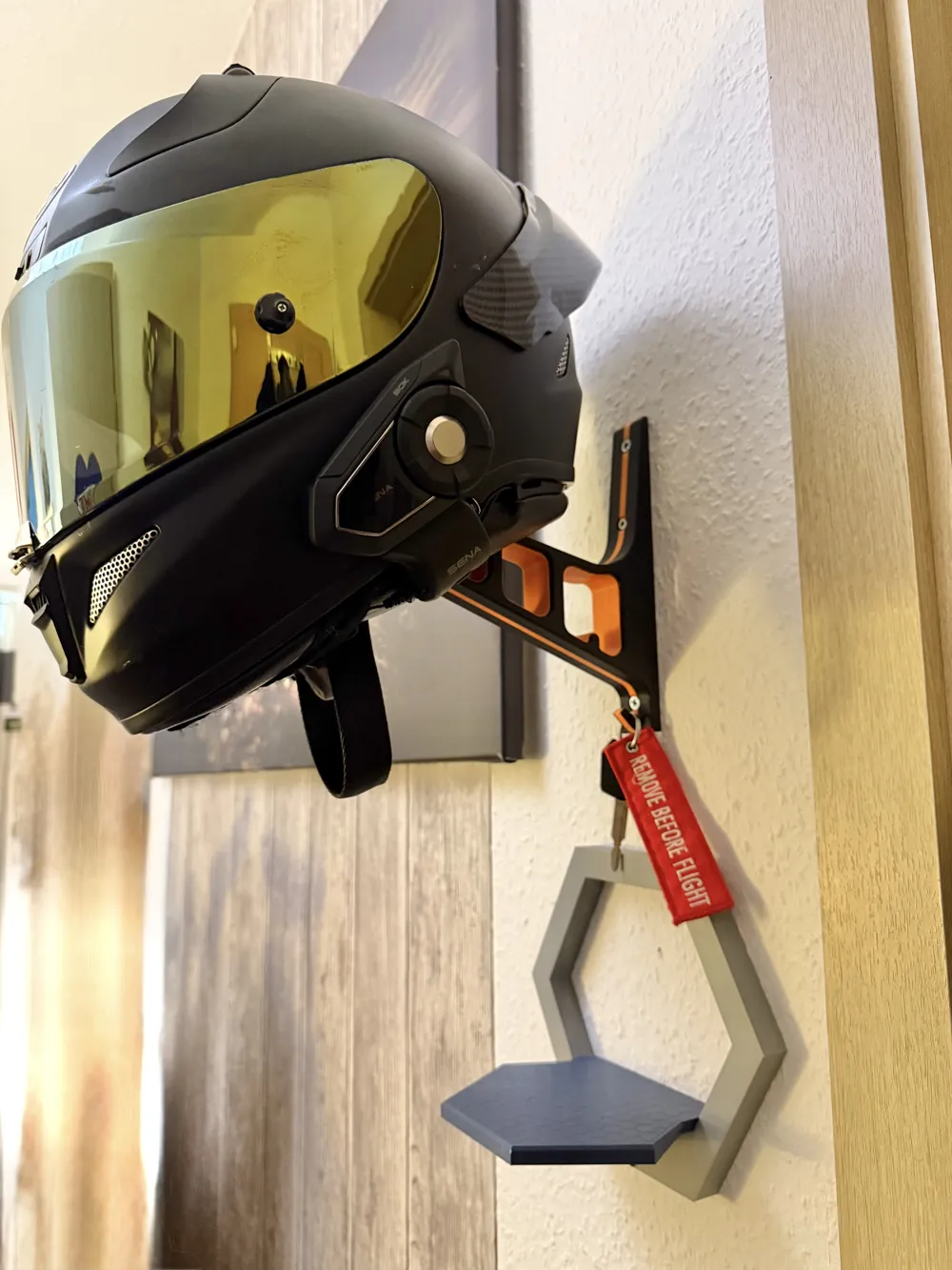 Helmet Holder Helmet Wall Mount Helmet Mount - Free 3D Print Model ...
