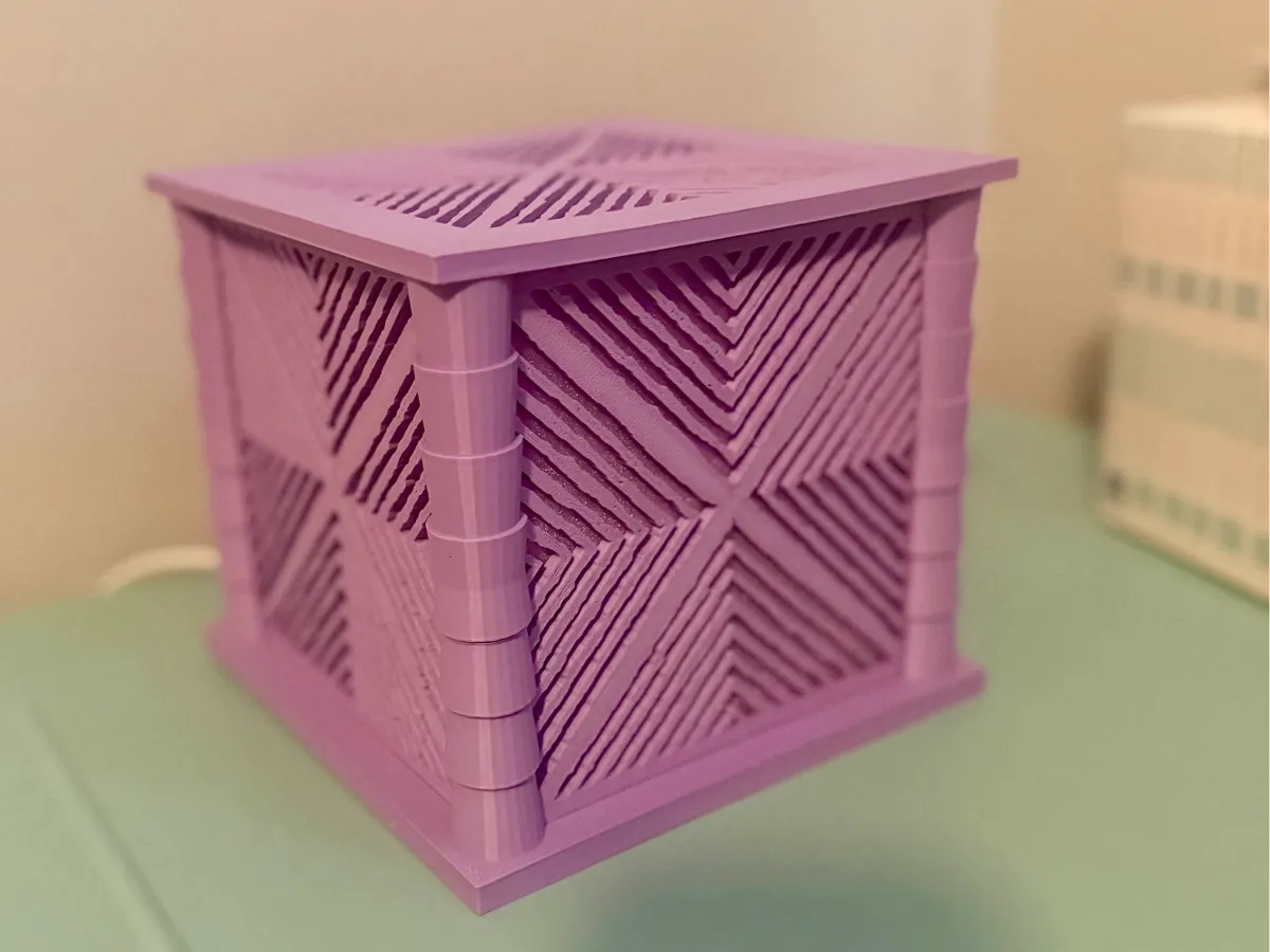 Scratch Chevron Lamp by bongkey MakerWorld: Download Free 3D Models
