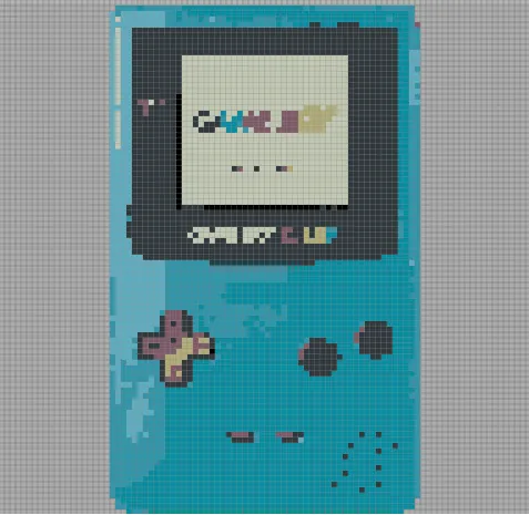 Game Boy Color Pixel Art by Hightide_1984 - MakerWorld
