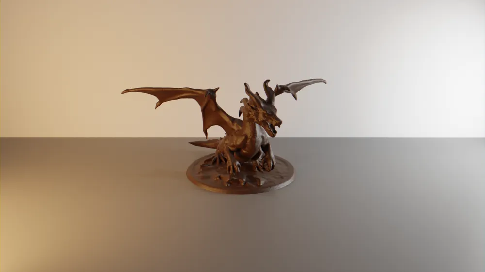Huge DRAGON - DND / Tabletop monster - Free 3D Print Model - MakerWorld
