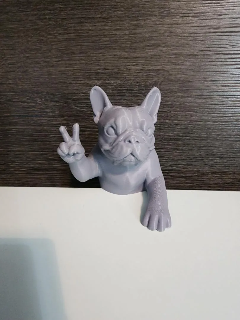 Frenchie Peace - Free 3D Print Model - MakerWorld