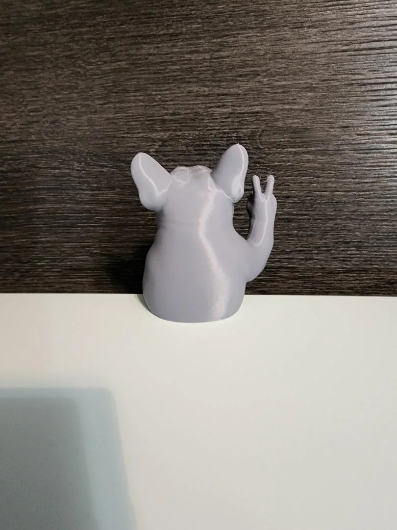 Frenchie Peace - Free 3D Print Model - MakerWorld