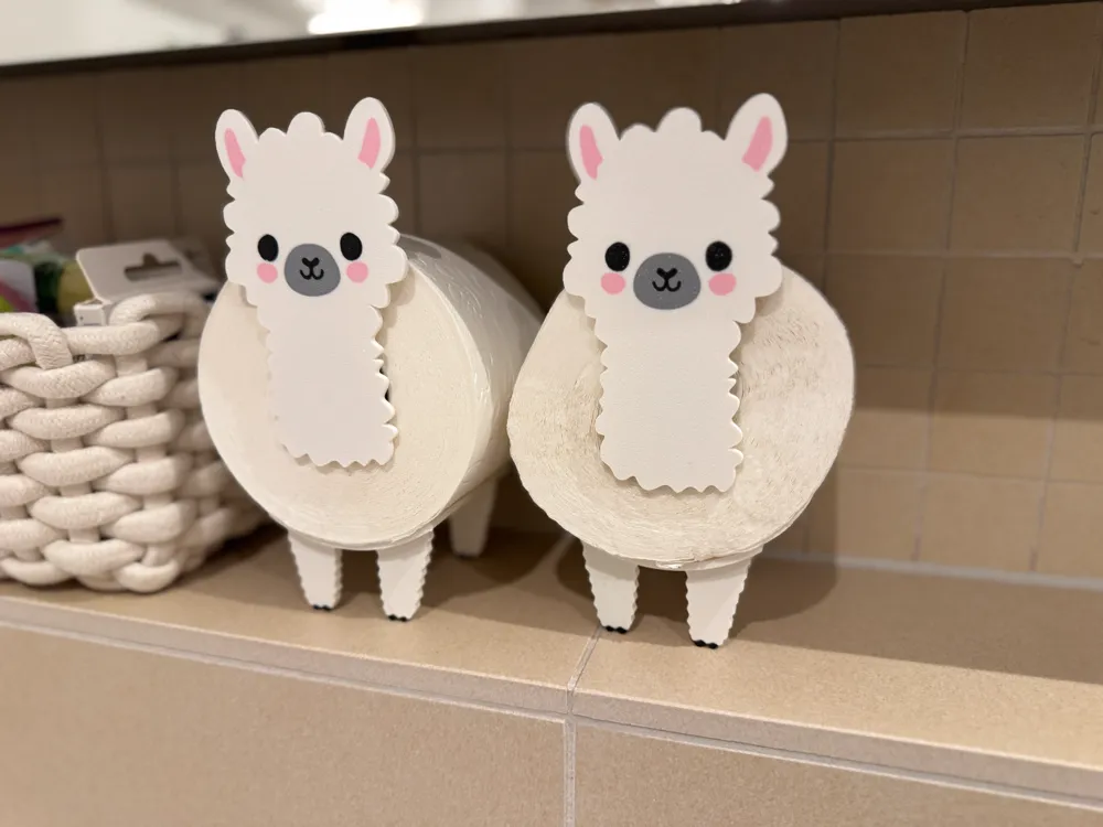 Alpaca Toilet Paper Roll Holder – Functional Decor - Free 3D Print ...