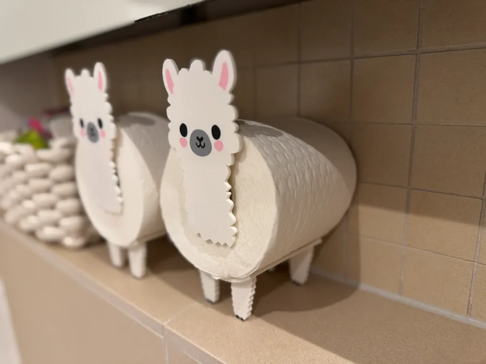 Alpaca Toilet Paper Roll Holder – Functional Decor - Free 3D Print ...