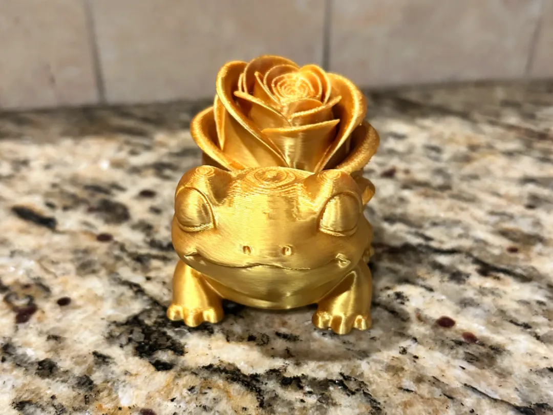 Valentine Frog Holding a Rose – Cute Gift - Free 3D Print Model ...