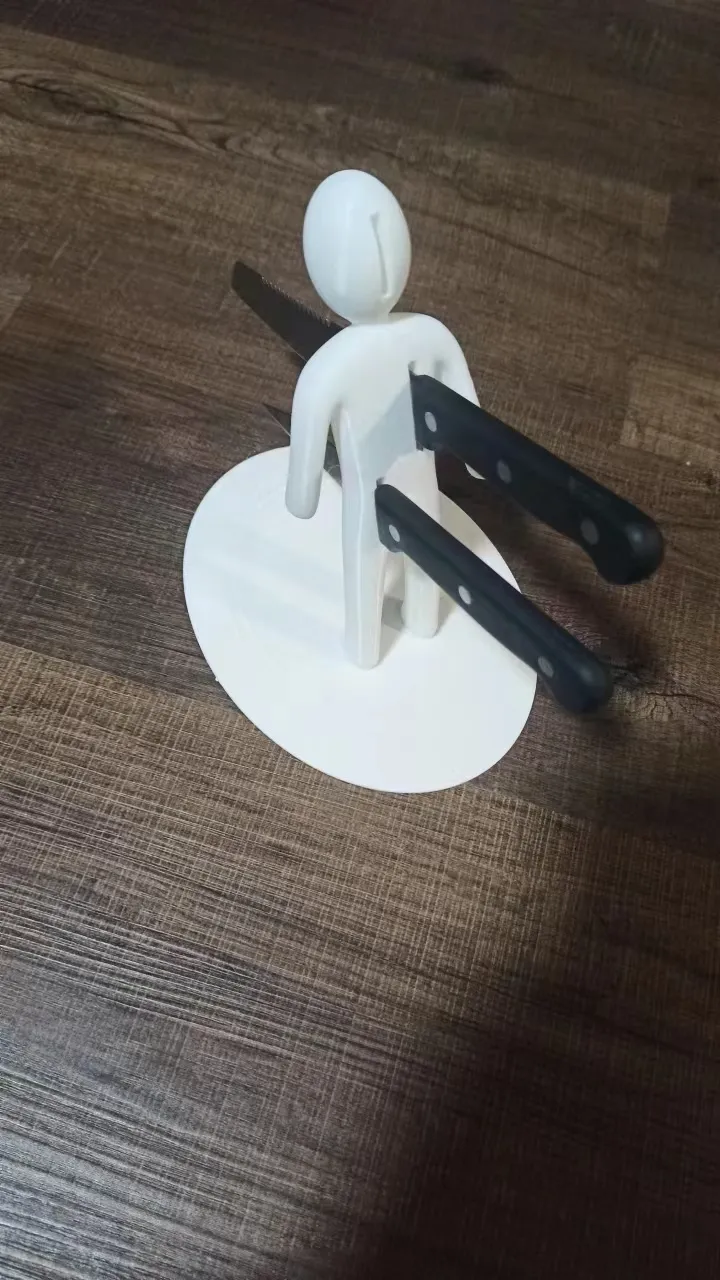 Humanoid knife holder by Docean - MakerWorld