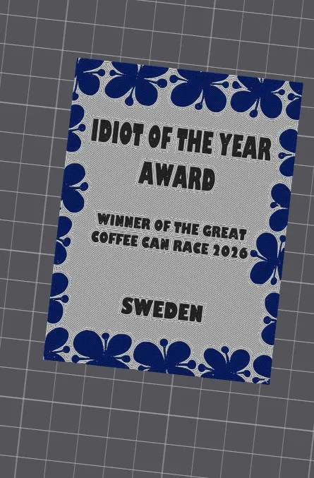 WINNER OF THE GREAT COFFEE CAN RACE 2026 - Free 3D Print Model - MakerWorld