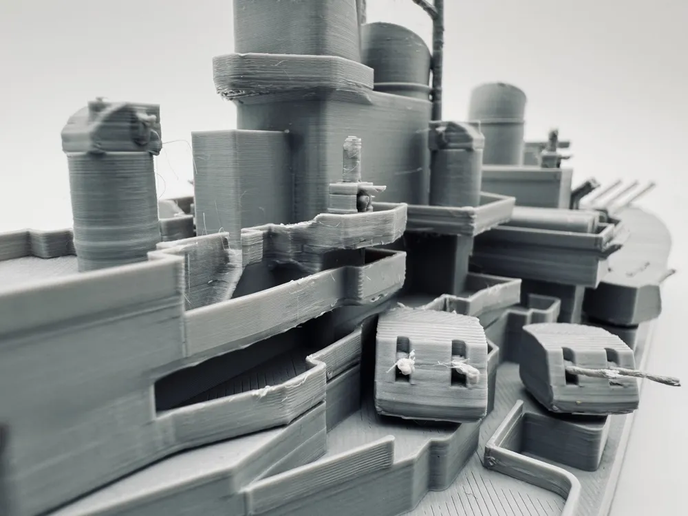 USS Iowa BB-61 Ship Model, 1:400 scale - Free 3D Print Model - MakerWorld