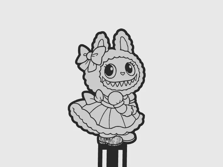 BookMark Labu bu Monster Woman Girl Cute Kawaii by TeraBite MakerWorld ...