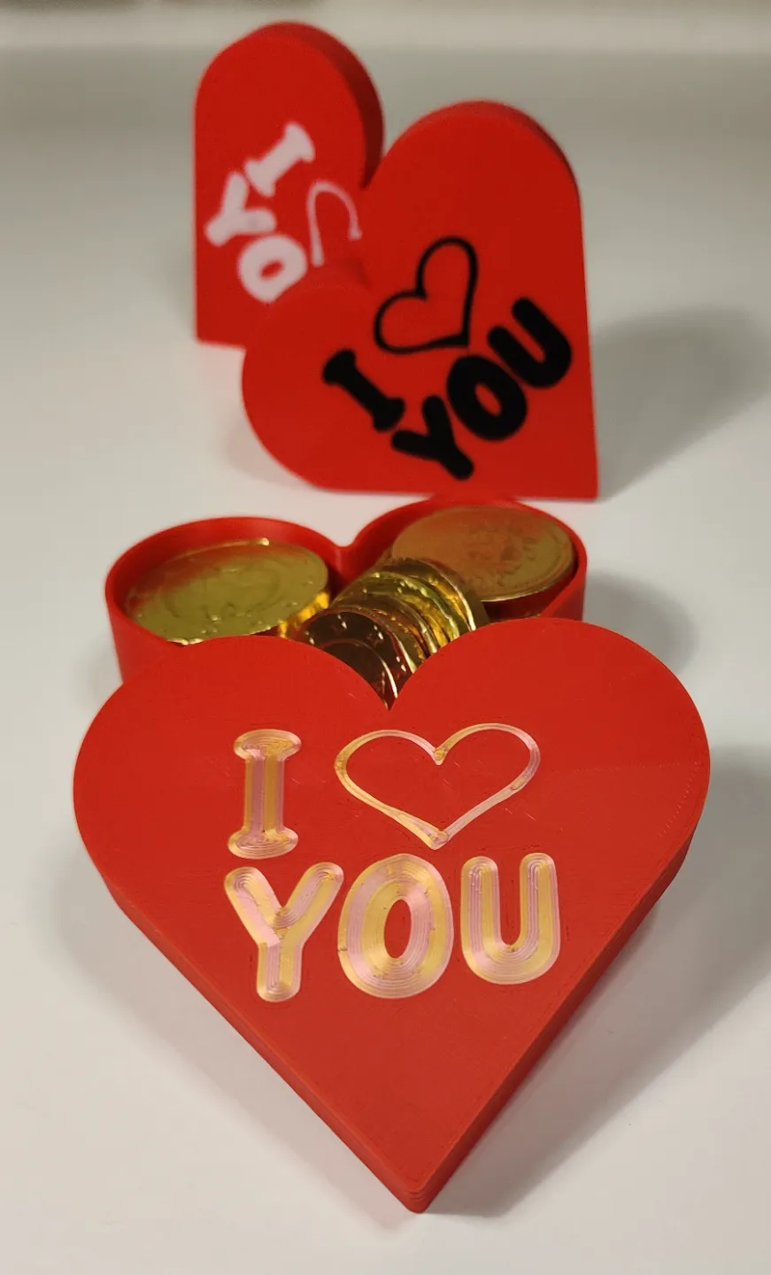 I love you- heart gift box by Smiley MakerWorld: Download Free 3D Models
