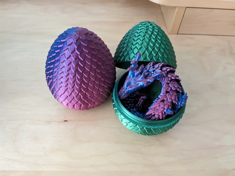 Large Threaded Dragon Egg by SprocketStudios - MakerWorld