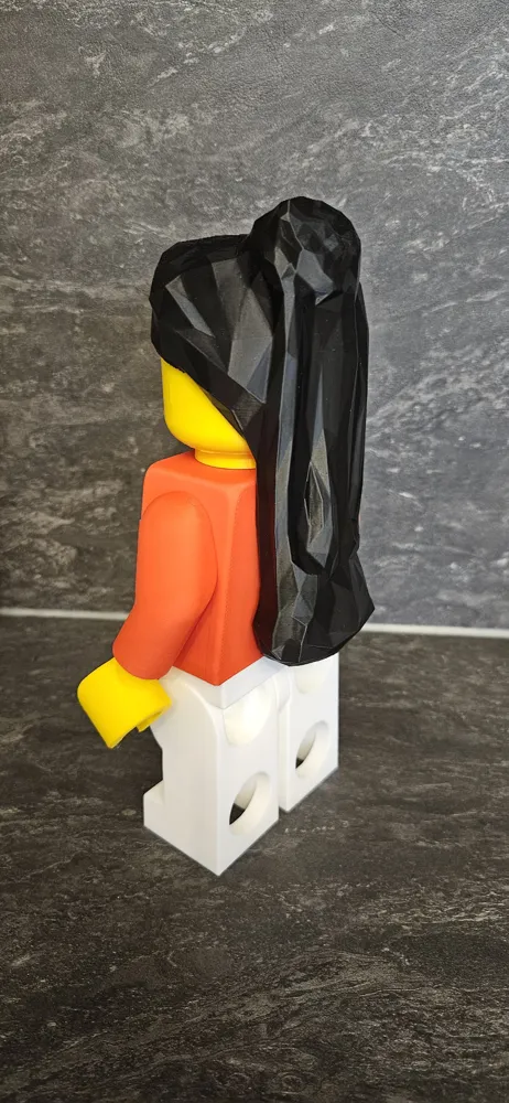 Brick Man Women Girl with Hair an Heart 20cm by da_max MakerWorld: Download Free 3D Models