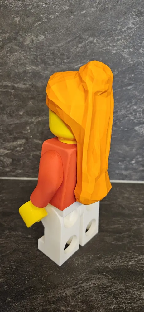 Brick Man Women Girl with Hair an Heart 20cm by da_max MakerWorld: Download Free 3D Models