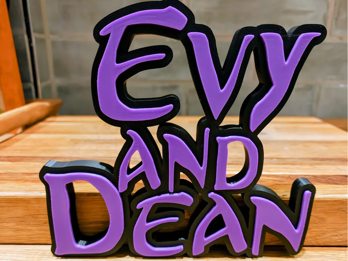 Moana Font ***EVY & DEAN*** - Free 3D Print Model - MakerWorld