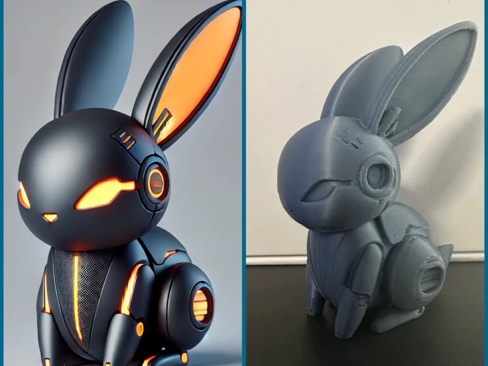 KI Cyber Rabbit - Free 3D Print Model - MakerWorld