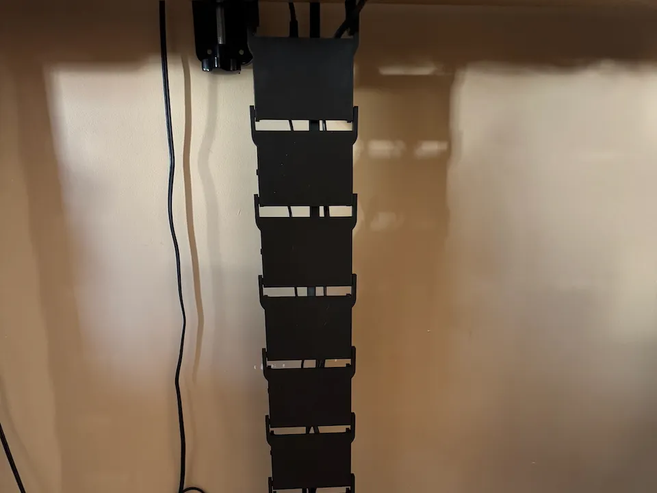 Standing Desk Cable Chain with Mounting Brackets - Free 3D Print Model ...