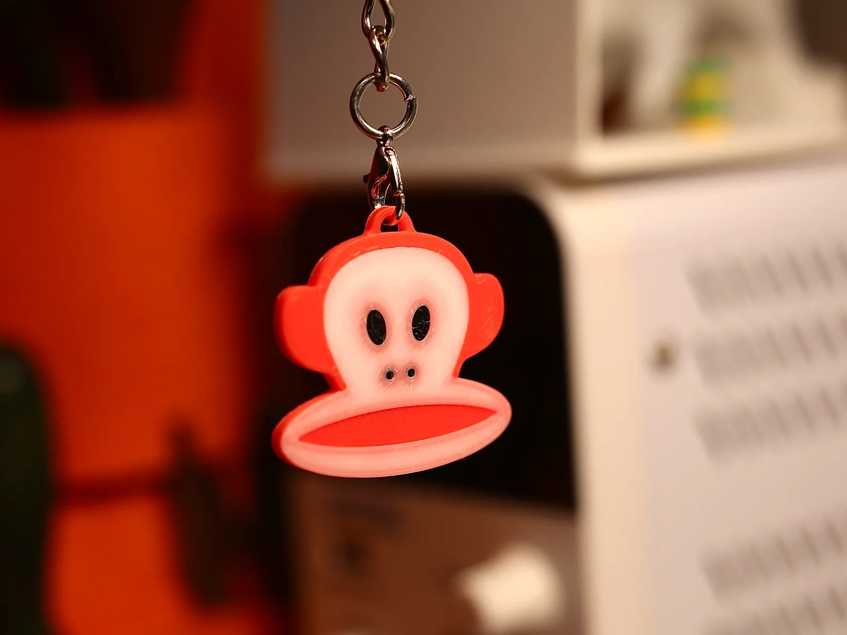 Monkey pendant earrings, earrings, keychains by 阿笨 - MakerWorld