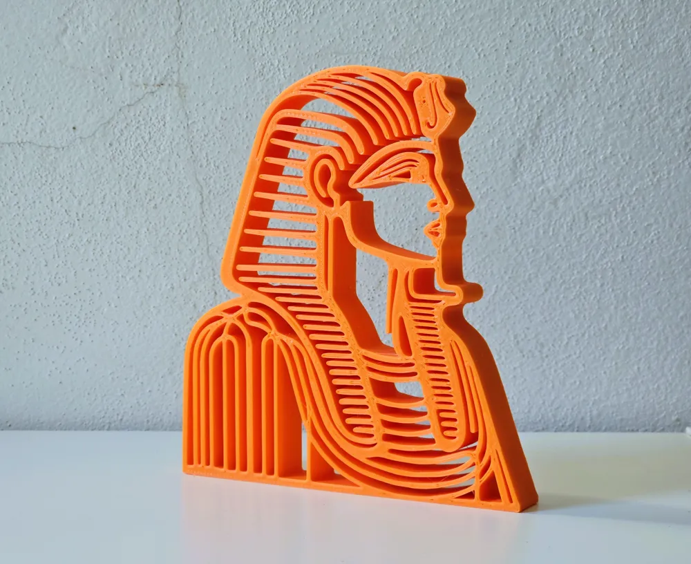 Pharaoh line sculpture by dubmehard - MakerWorld
