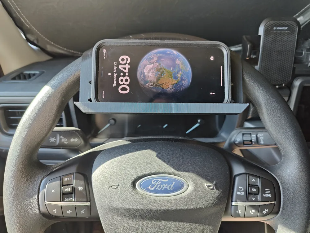 Steering Wheel Phone Holder - Free 3D Print Model - MakerWorld