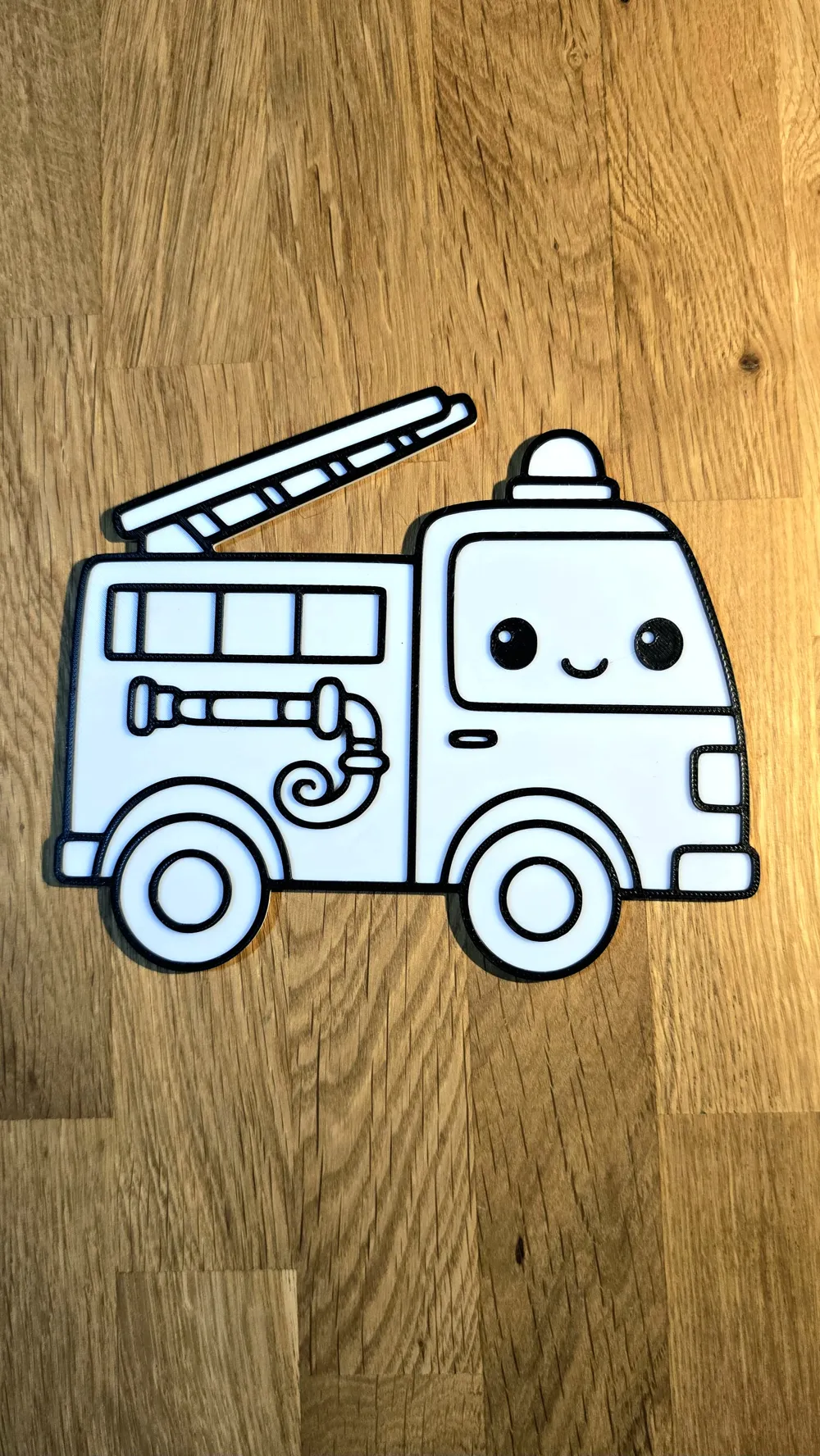 3D Coloring Board - Fire Truck - Free 3D Print Model - MakerWorld