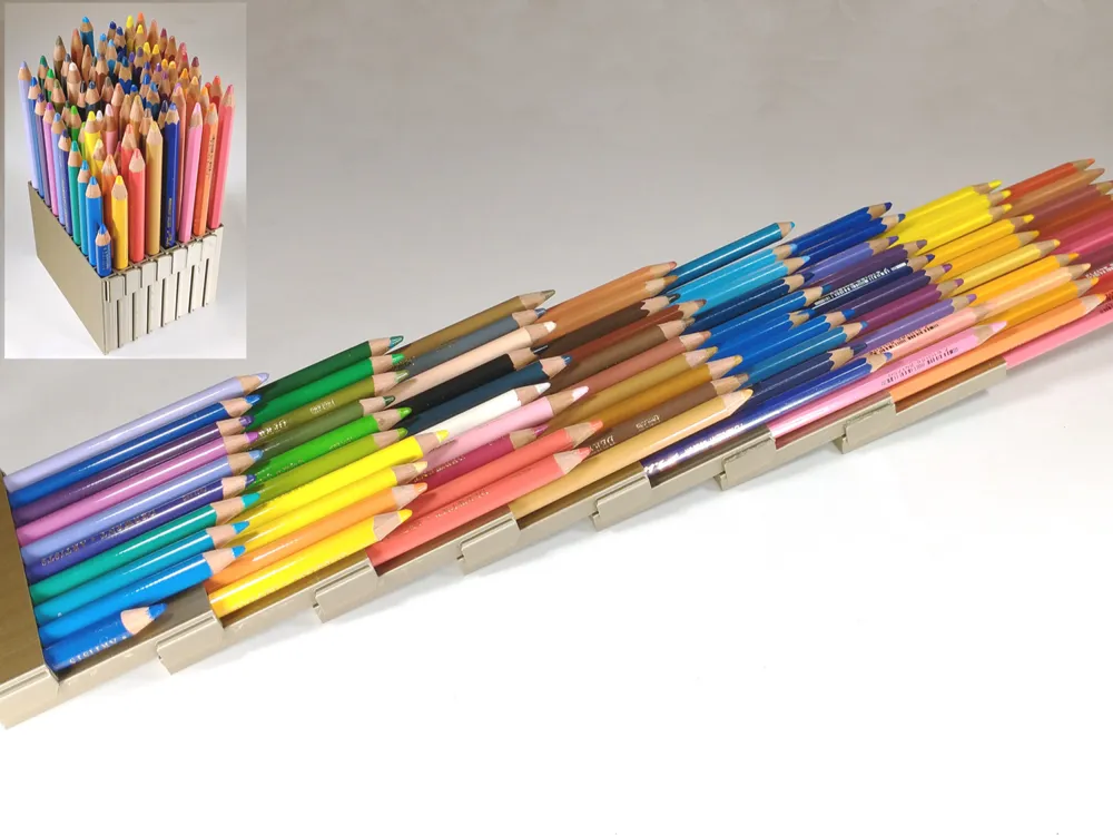 Expanding Colored Pencil Caddy by LoboCNC - MakerWorld