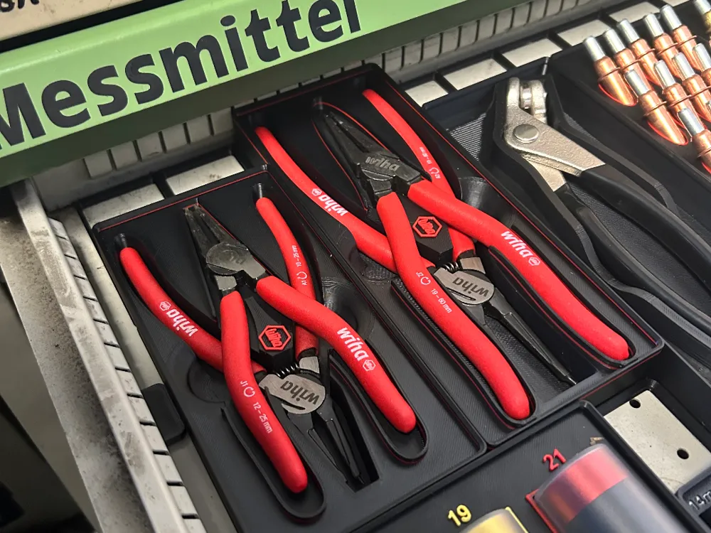 Gridfinity Wiha Splitringpliers Pliers small ones by Vergaser Zentrum - MakerWorld