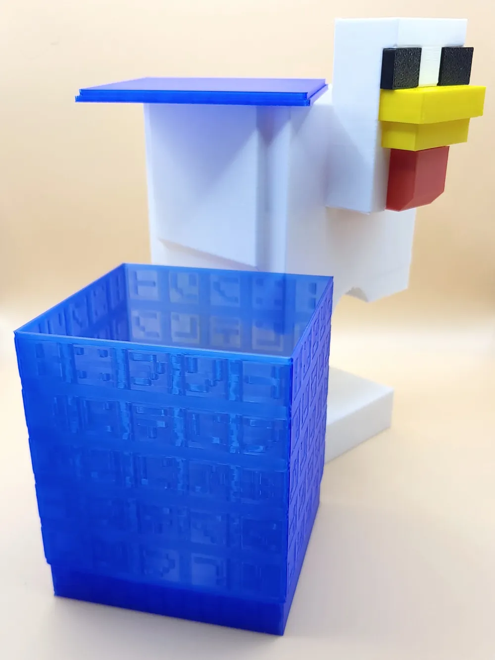 Minecraft Chicken Candy Dispenser by Trelaki MakerWorld: Download Free ...