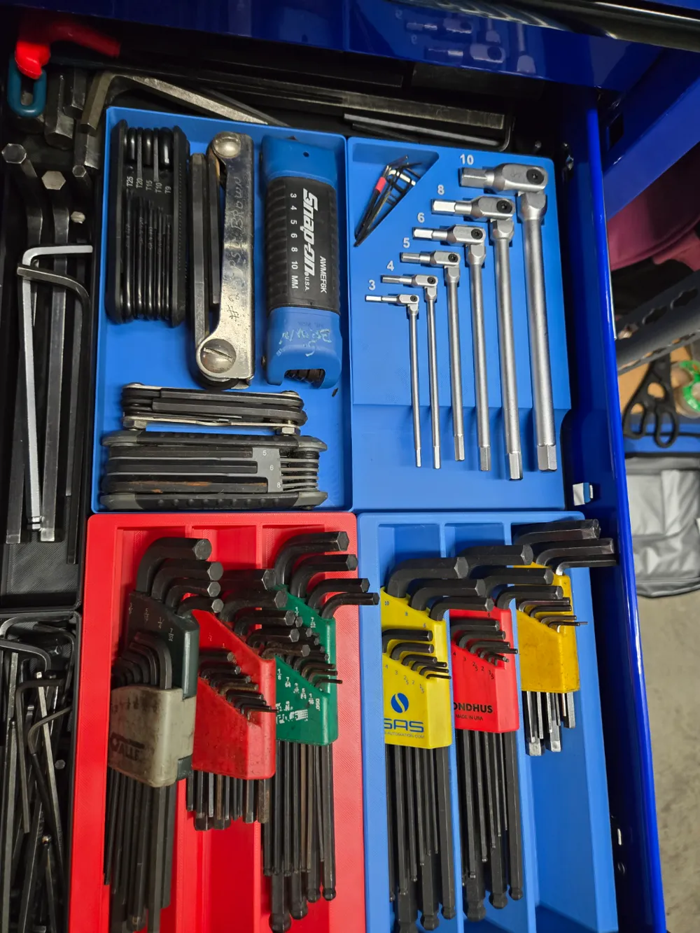 Gridfinity Swivel Hex Key Holder (Metric) by VFRLuke - MakerWorld