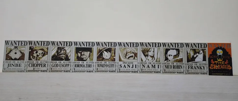 One Piece Wanted Posters Strawhats - Free 3D Print Model - MakerWorld