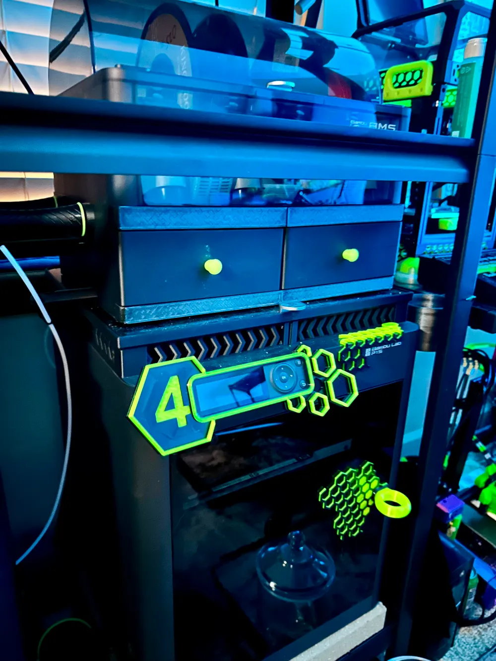 Bambu P1P P1S Hexagonal Faceplate Surround - Non Numbered by ...