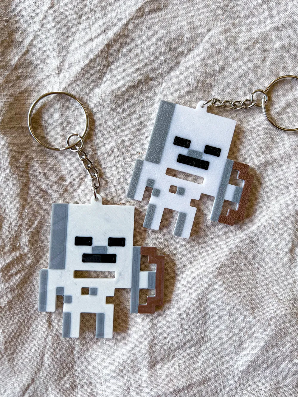 Minecraft Skeleton Keychain by Jasons Dreamland MakerWorld: Download ...