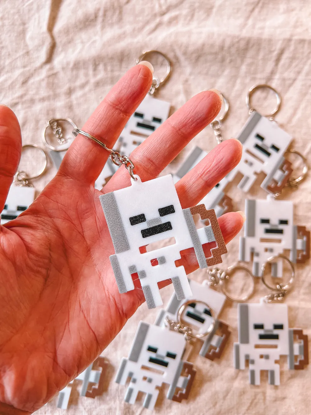 Minecraft Skeleton Keychain by Jasons Dreamland - MakerWorld
