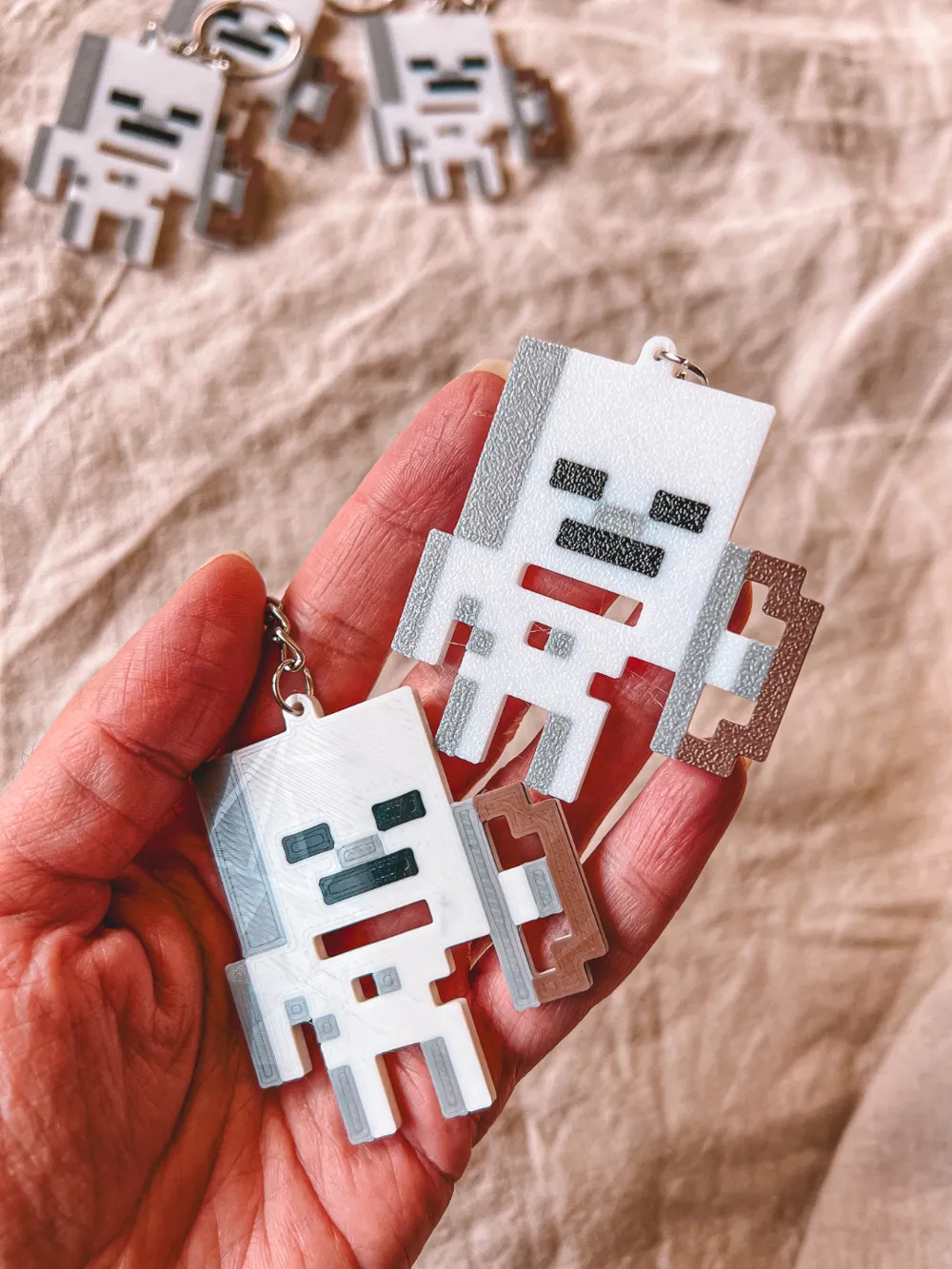 Minecraft Skeleton Keychain by Jasons Dreamland - MakerWorld