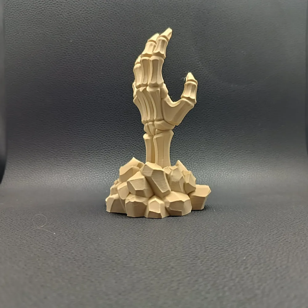Undead Skeletal Hand Emerging from Rock Fantasy - Free 3D Print Model ...
