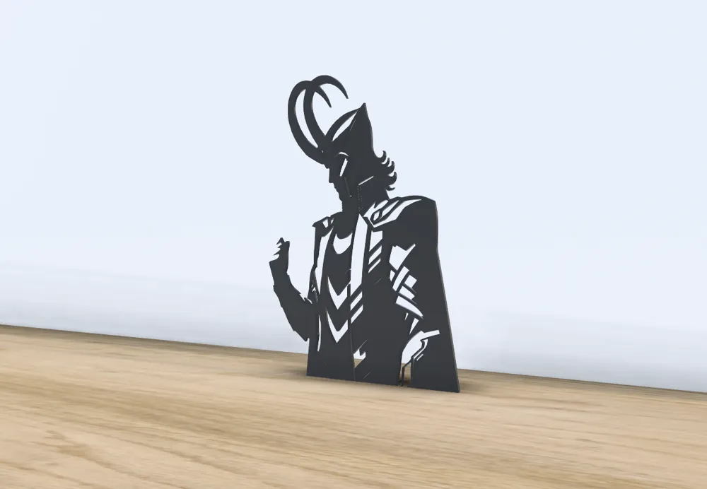 Loki - 2d silhouette - AI Generated by JF-699 - MakerWorld