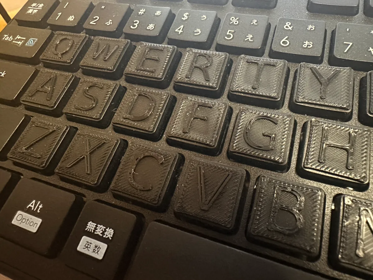 Tactile Key Labels – Stick-on Type(A–Z) - Free 3D Print Model - MakerWorld