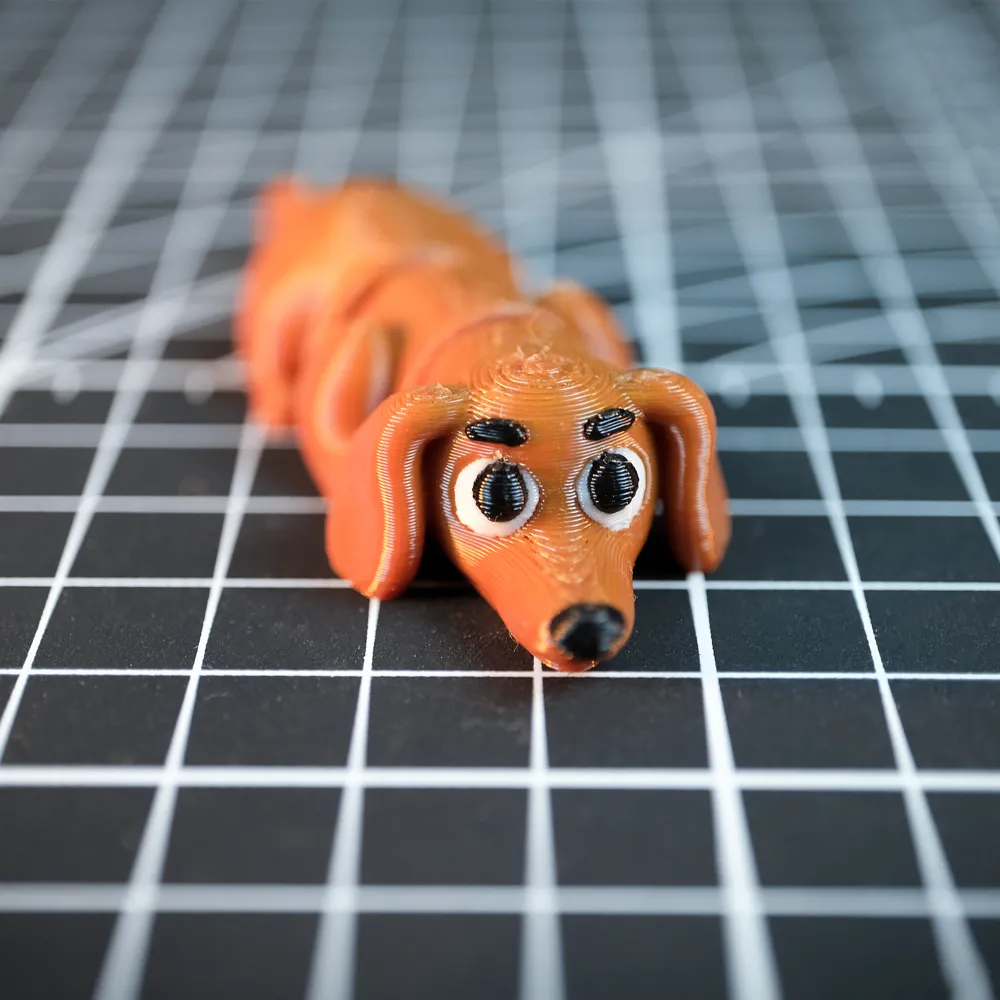 Flexi Mini Dachshund Articulated-Toy/Keychain - Free 3D Print Model ...