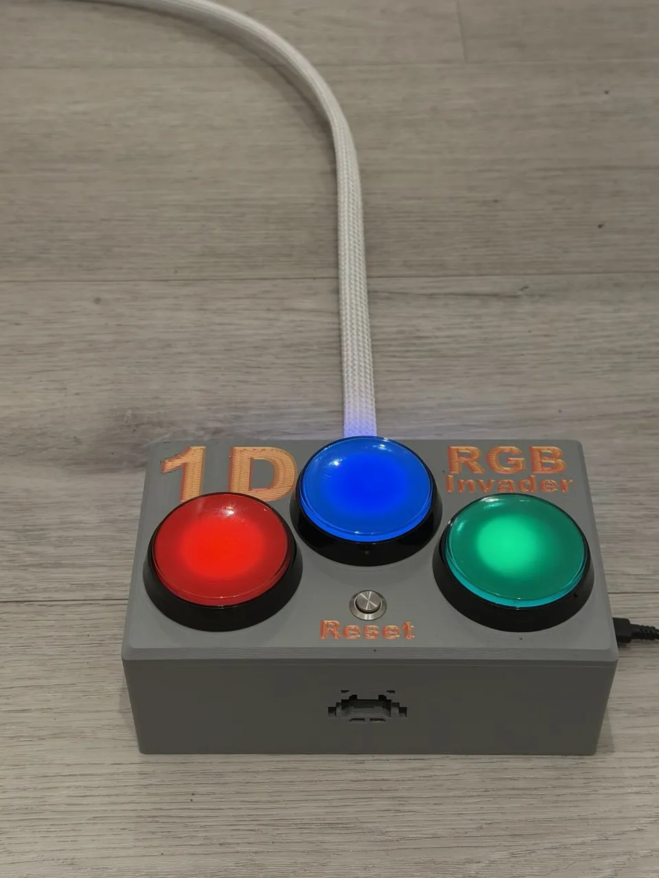 1D RGB Invader [Retro Game] - Free 3D Print Model - MakerWorld