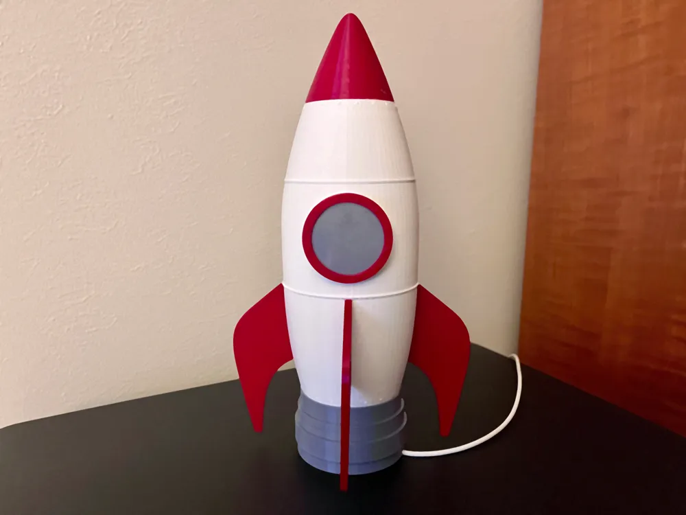 Rocket Ship Lamp by SH Designs - MakerWorld